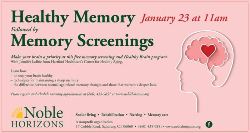 Healthy Brains and Memory Screenings - Main Street Magazine