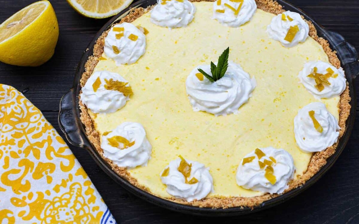 August 2021 Recipe - Frozen Lemon Pie - Main Street Magazine